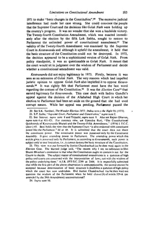 Limitations on constitutional amendment | PDF