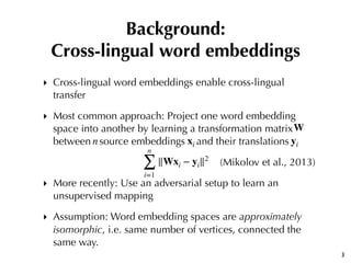 On the Limitations of Unsupervised Bilingual Dictionary Induction | PPT | Free Download