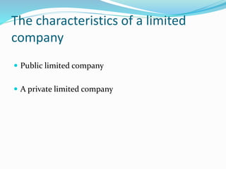 Limited companies | PPTX