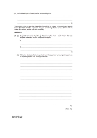LIMITED COMPANIES.PRACTICE QUESTIONS IGCSE pdf | PDF