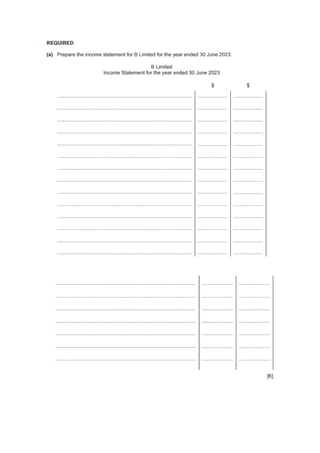 LIMITED COMPANIES.PRACTICE QUESTIONS IGCSE pdf | PDF | Free Download