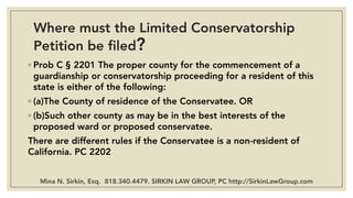 Limited conservatorship Guide California | PPT