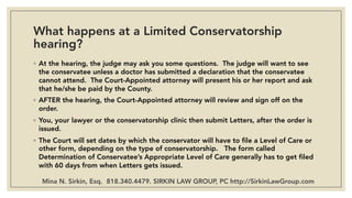 Limited conservatorship Guide California | PPT
