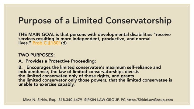 Limited conservatorship Guide California | PPT