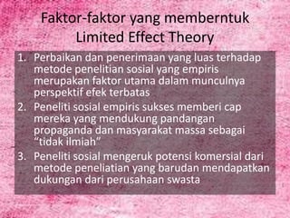 Limited Effect Theory | PPTX