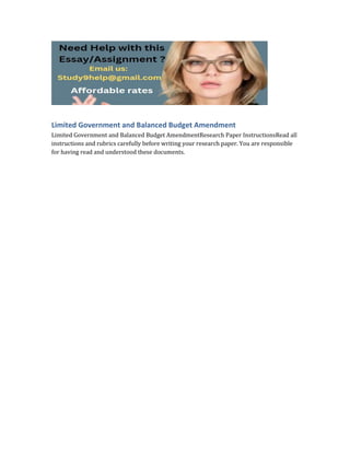 Limited Government and Balanced Budget Amendment.pdf