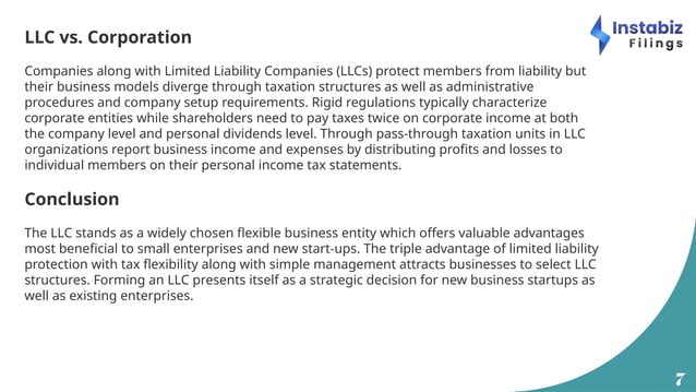 Limited Liability Companies: Structure and Advantages | PPTX