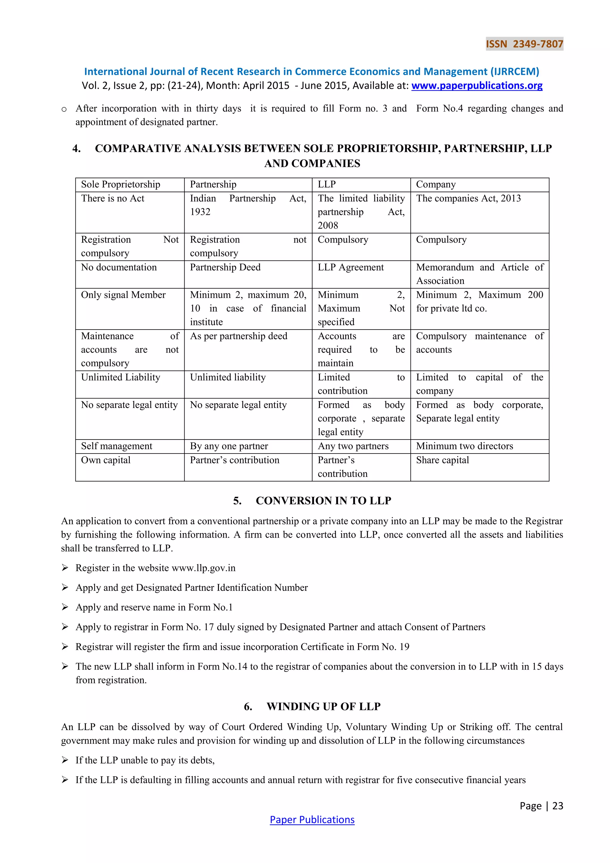 Limited Liability Partnership | PDF