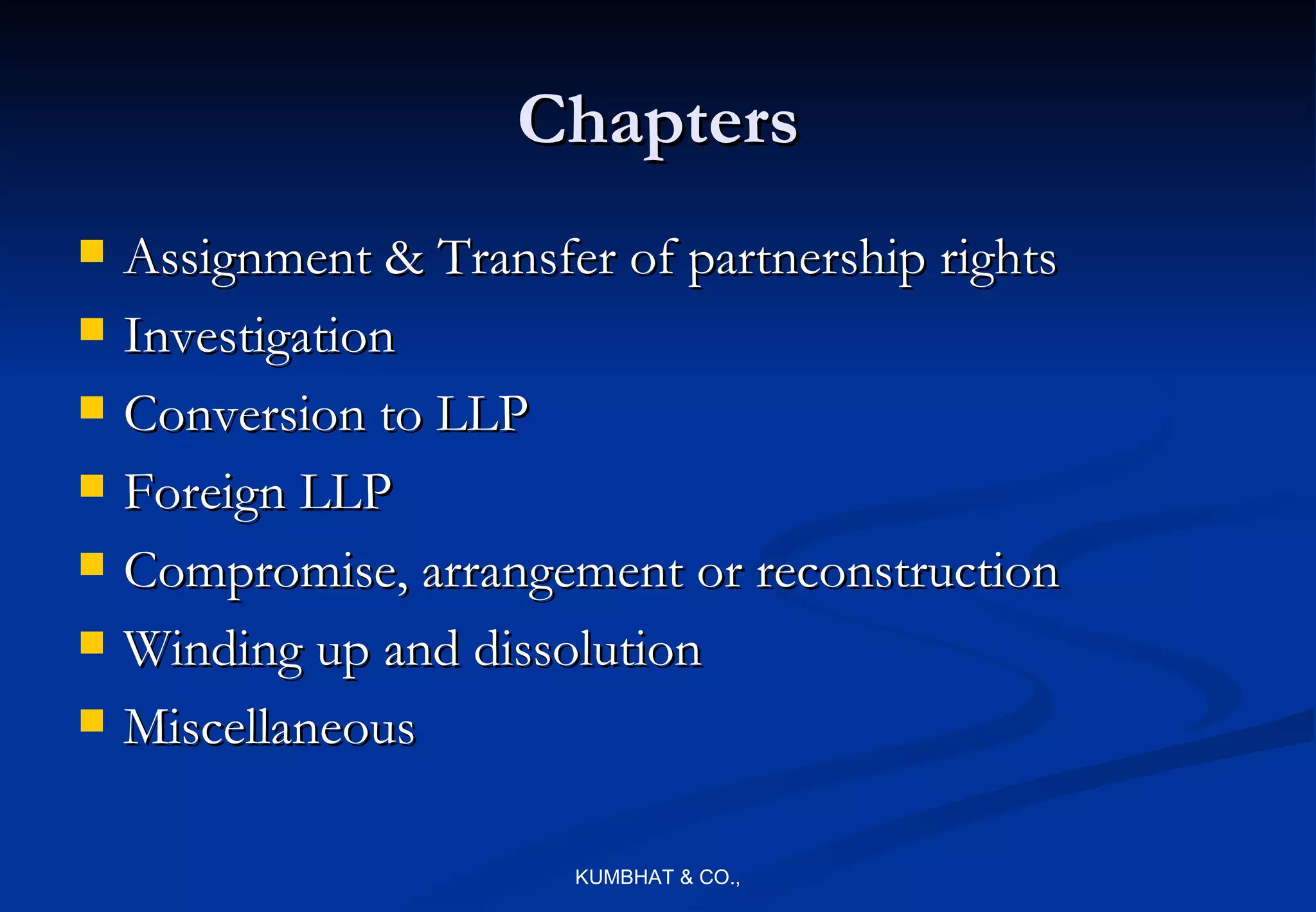 Limited Liability Partnership Act 2008 | PPT