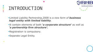 Limited liability partnership act,2008 | PPTX