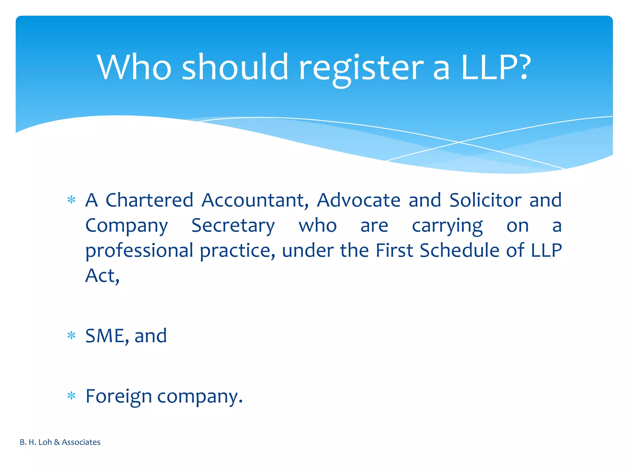 Limited liability partnership (LLP) | PPTX