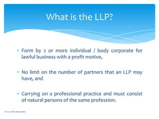 Limited liability partnership (LLP) | PPTX