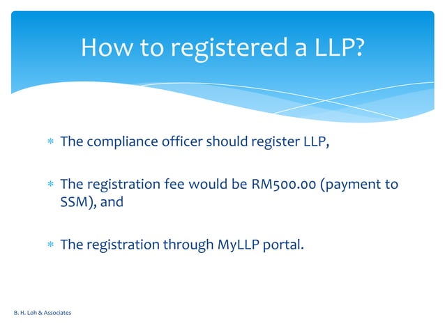 Limited liability partnership (LLP) | PPT