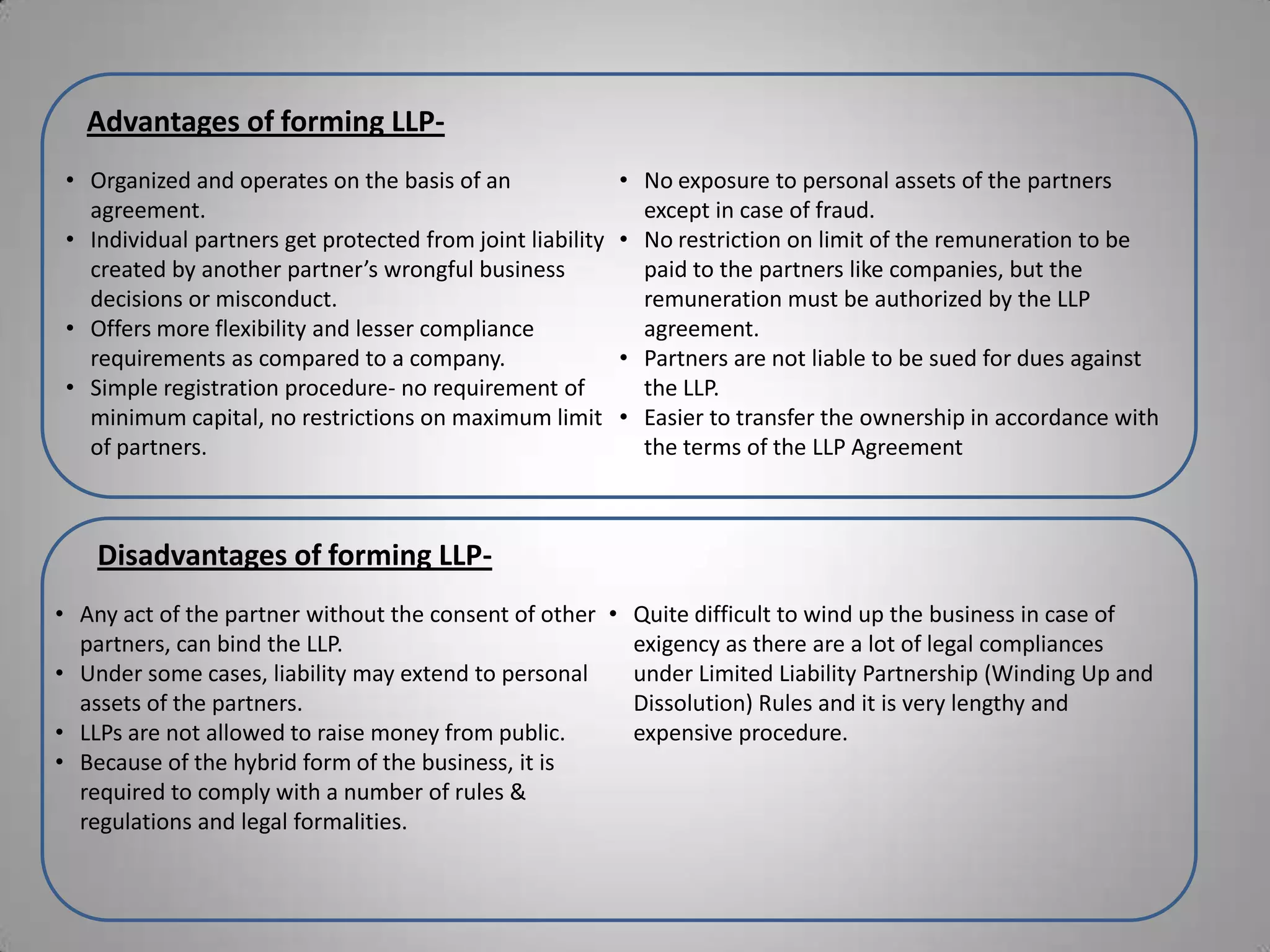 Limited Liability Partnerships (LLP)- An Overview | PPT