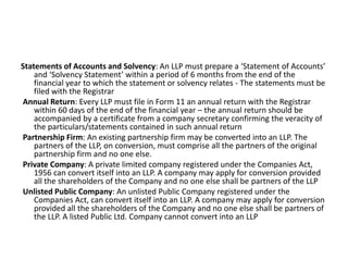 Limited libility patnership | PPTX