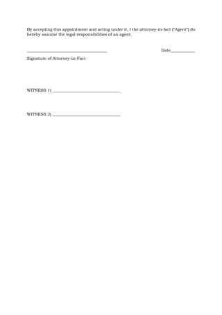 LIMITED POWER OF ATTORNEY | PDF