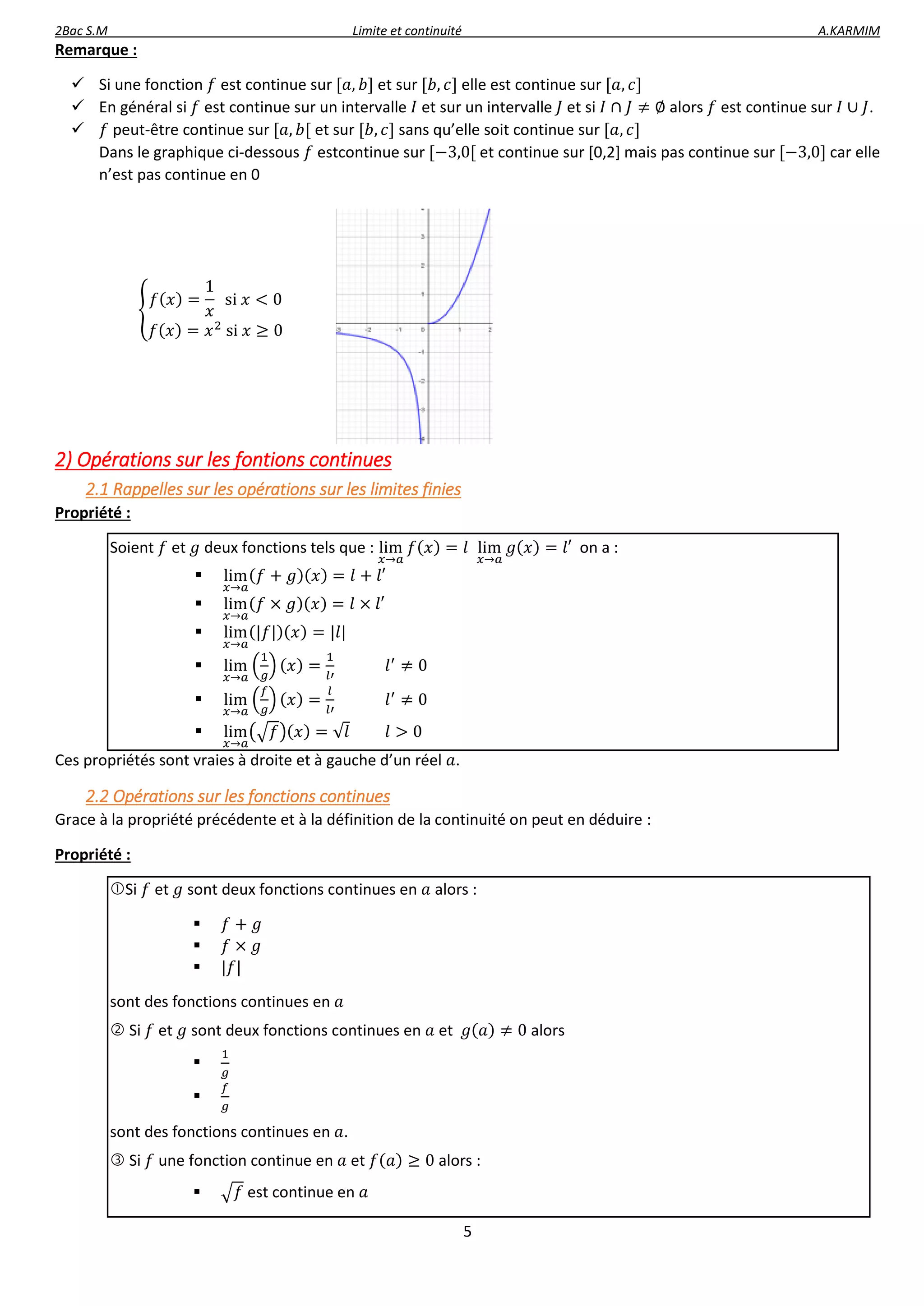 Limites et-continuite-cours-1-2 (1) | PDF | Physics | Science