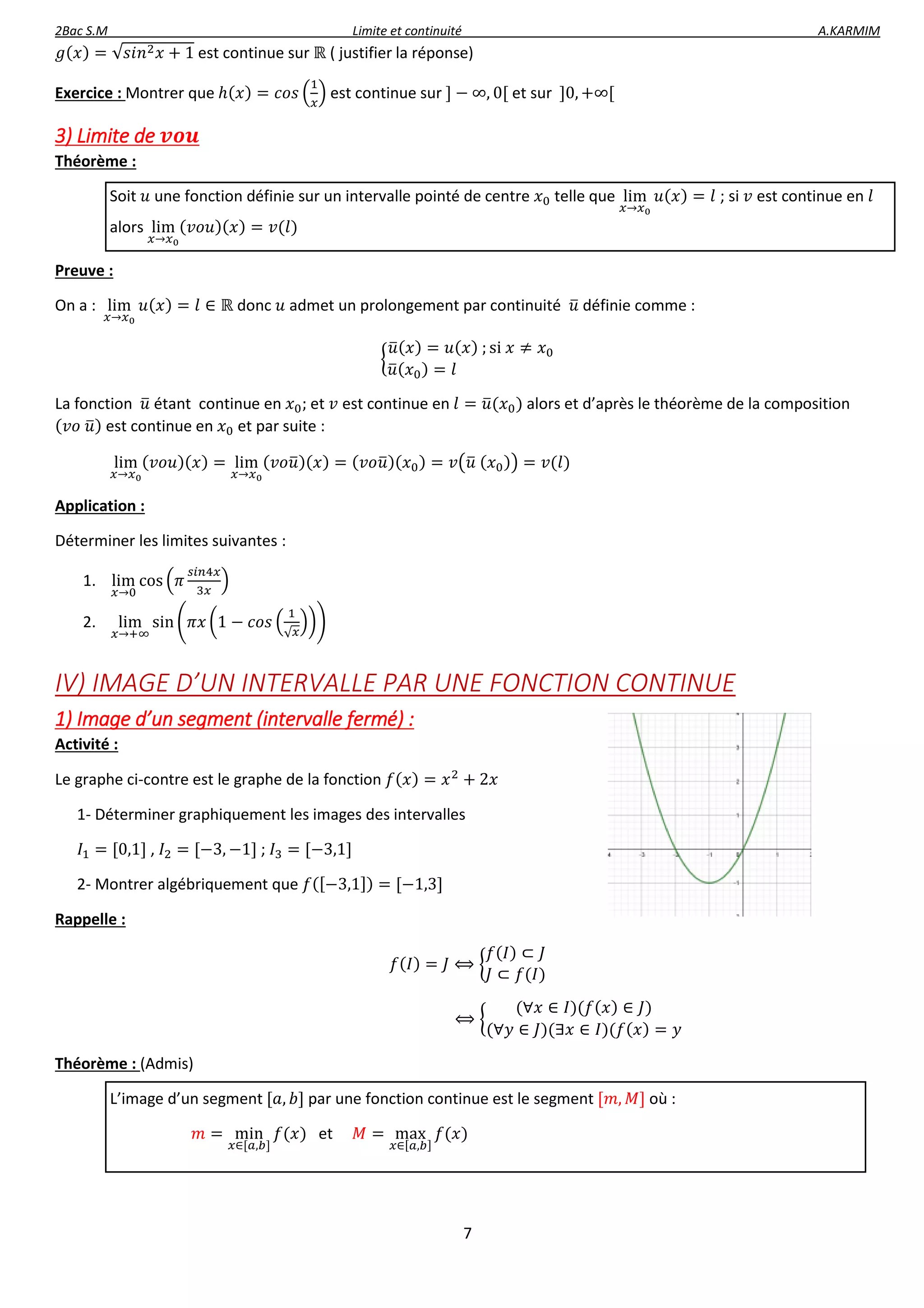 Limites et-continuite-cours-1-2 (1) | PDF | Physics | Science
