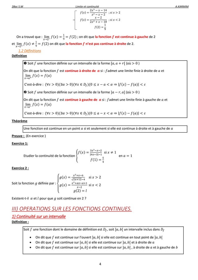 Limites et-continuite-cours-1-2 (1) | PDF | Physics | Science