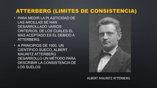 LIMITES DE ATTERBERG CIV 219 UMSA INGENIERIA CIVIL | PPTX