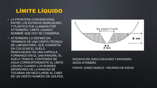 LIMITES DE ATTERBERG CIV 219 UMSA INGENIERIA CIVIL | PPTX