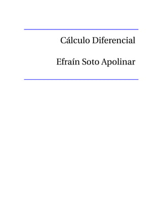 calculo diferencial Limites derivada Efraín Soto Apolinar | PDF