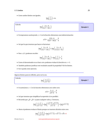 calculo diferencial Limites derivada Efraín Soto Apolinar | PDF