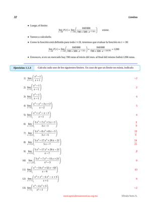 calculo diferencial Limites derivada Efraín Soto Apolinar | PDF