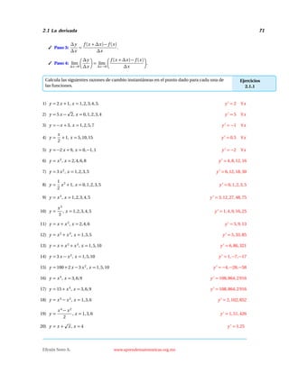 calculo diferencial Limites derivada Efraín Soto Apolinar | PDF