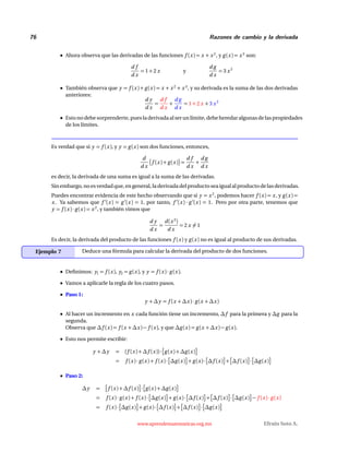 calculo diferencial Limites derivada Efraín Soto Apolinar | PDF