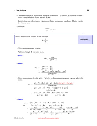 calculo diferencial Limites derivada Efraín Soto Apolinar | PDF