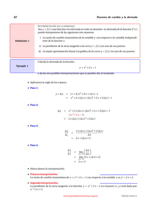 calculo diferencial Limites derivada Efraín Soto Apolinar | PDF