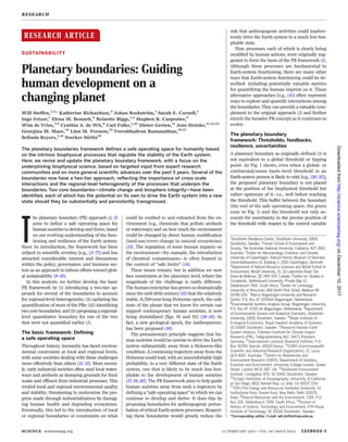 Limites planetarios planetary boundaries guiding human development on a ...