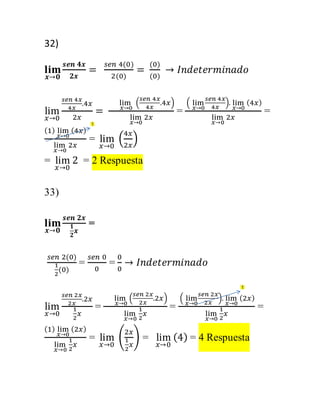 Limites trigonometricos | DOCX | Physics | Science