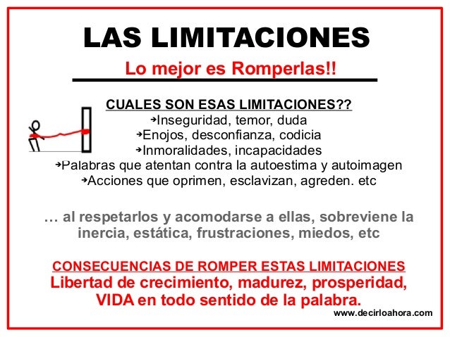 Limites y limitaciones