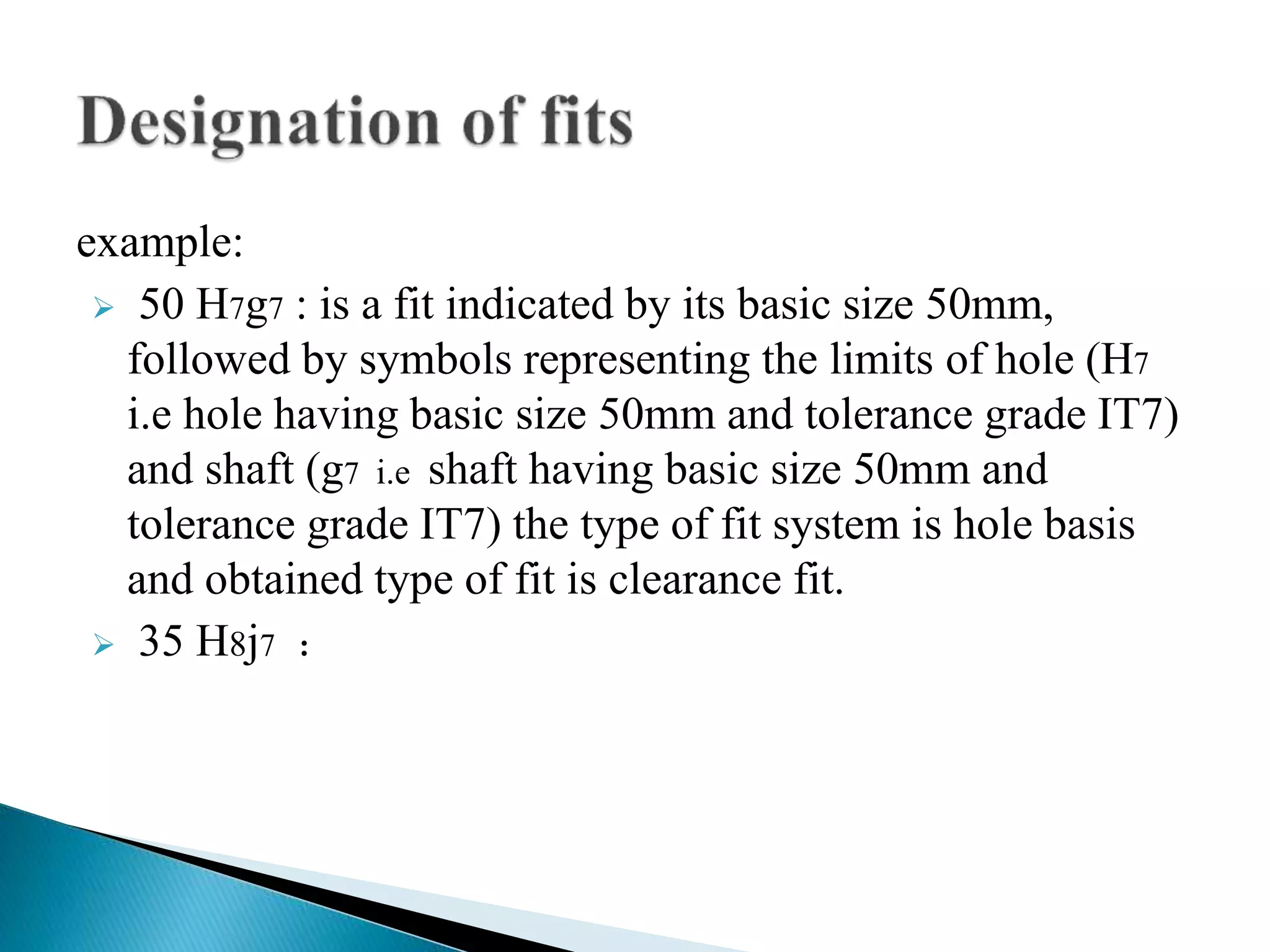 Fits and Tolerance | PPTX