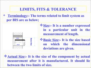 Limit, fit, tolerance | PPT | Physics | Science