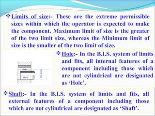 Limit, fit, tolerance | PPT