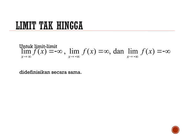 Limit dan Fungsi merupakan materi matematika | PPT