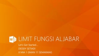 LIMIT FUNGSI ALJABAR | PPTX