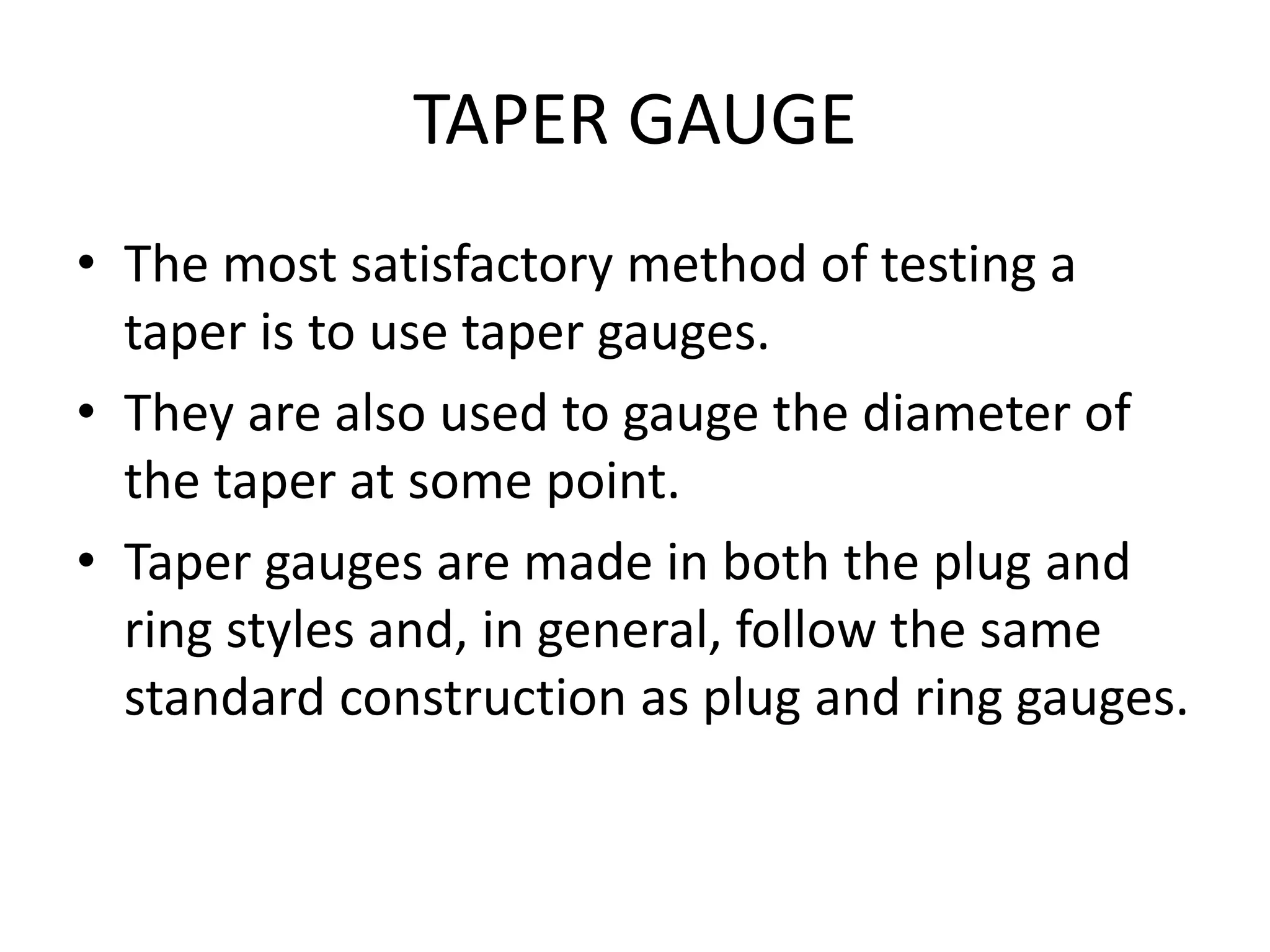gauges, Metrology, Types of gauges | PPTX