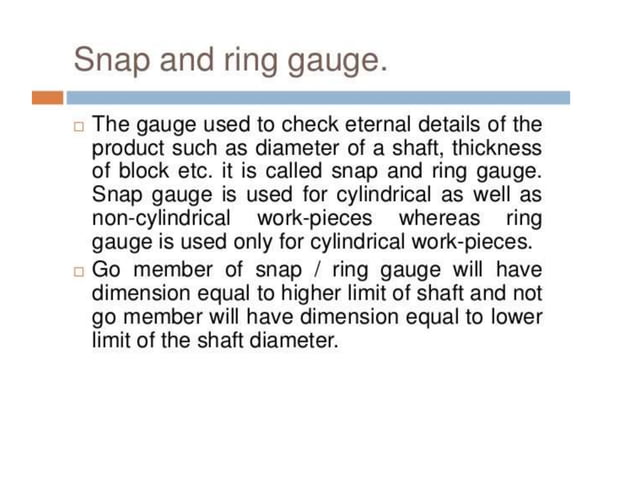 gauges, Metrology, Types of gauges | PPTX