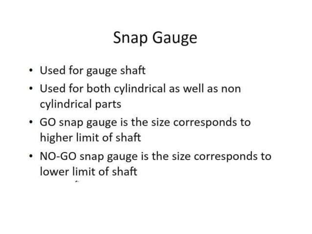 gauges, Metrology, Types of gauges | PPTX