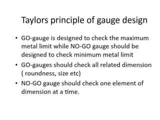 gauges, Metrology, Types of gauges | PPTX