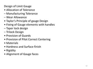 gauges, Metrology, Types of gauges | PPTX