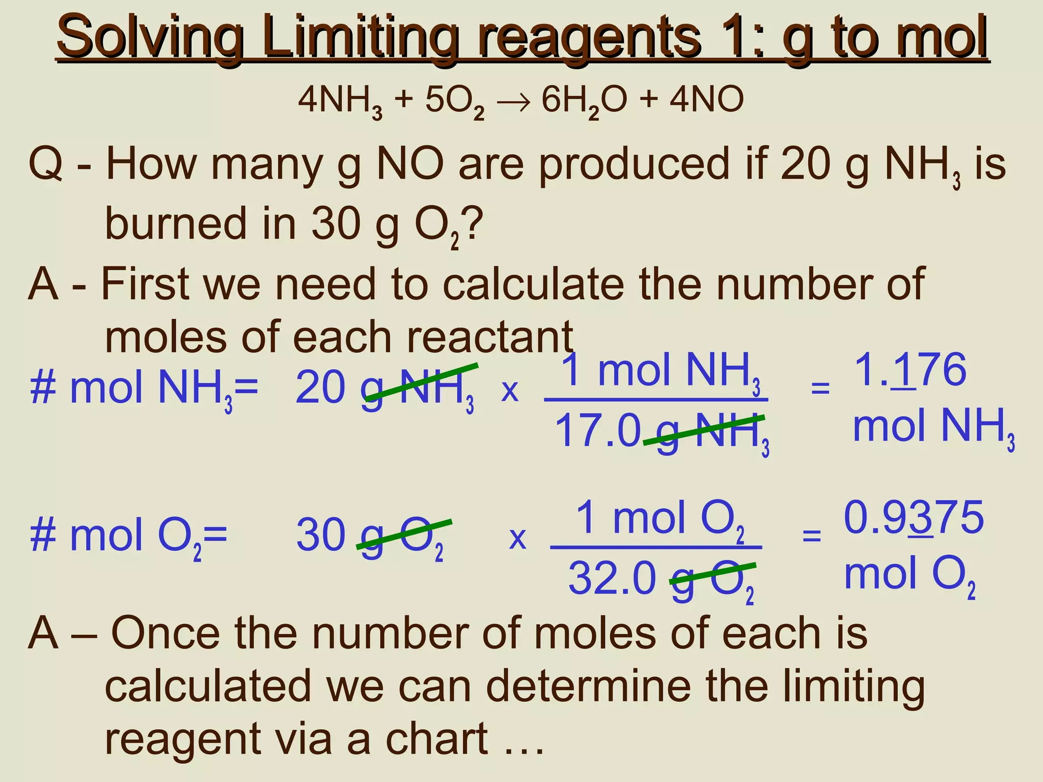 Limiting reagents | PPT