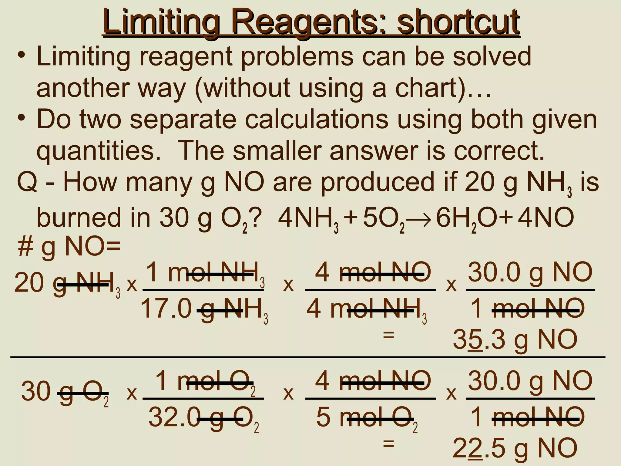 Limiting reagents | PPT