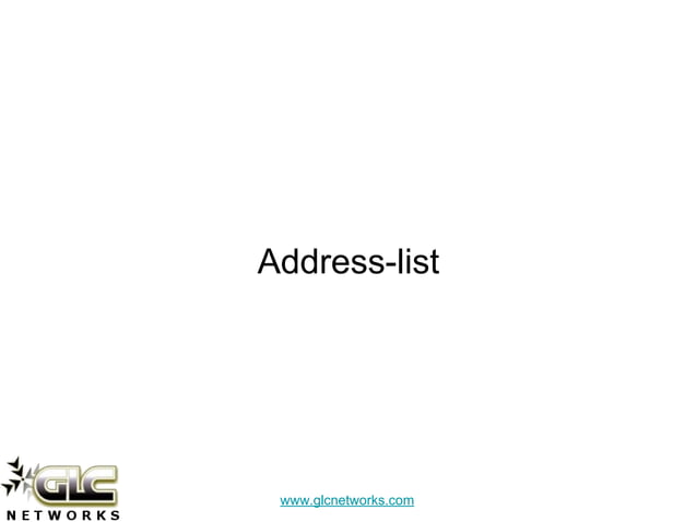 Limiting bandwidth of specific destination based on address list | PPT