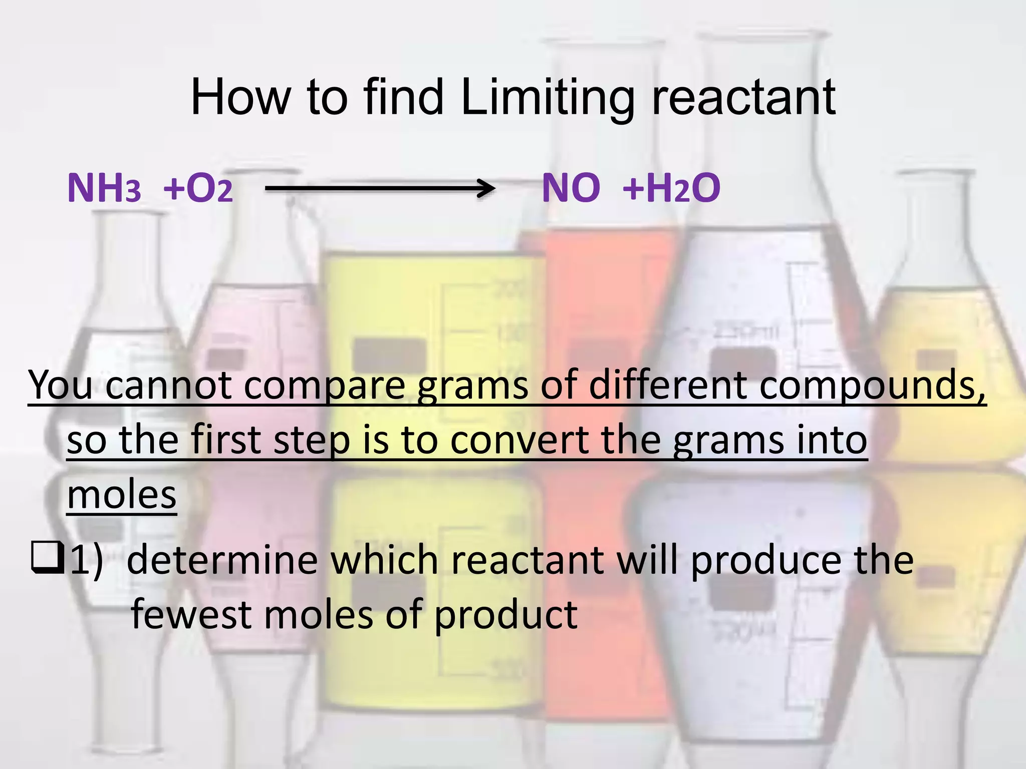 Limiting reactant and excess reactant | PPTX