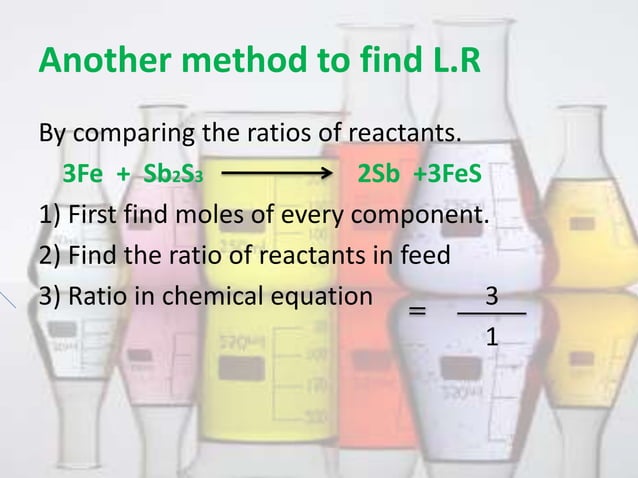 Limiting reactant and excess reactant | PPTX | Chemistry | Science
